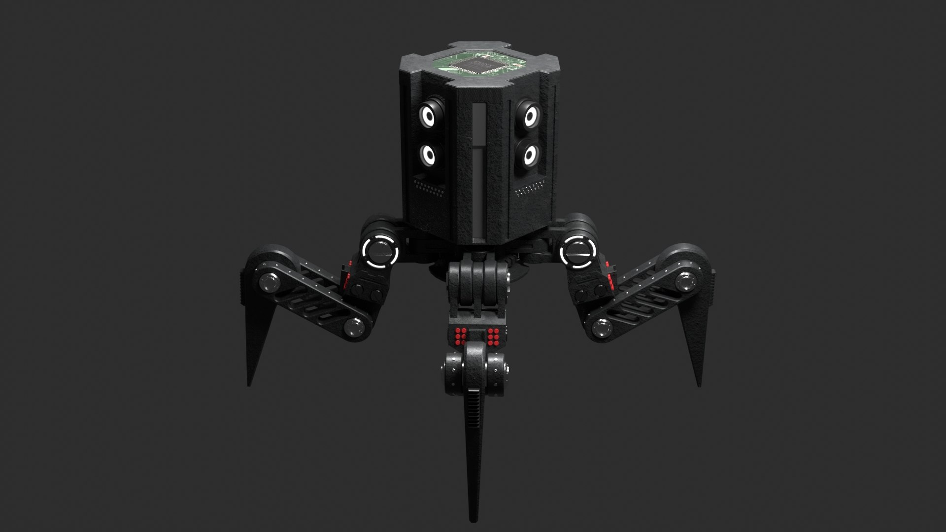 3D Spider-Bot Model - TurboSquid 2016501