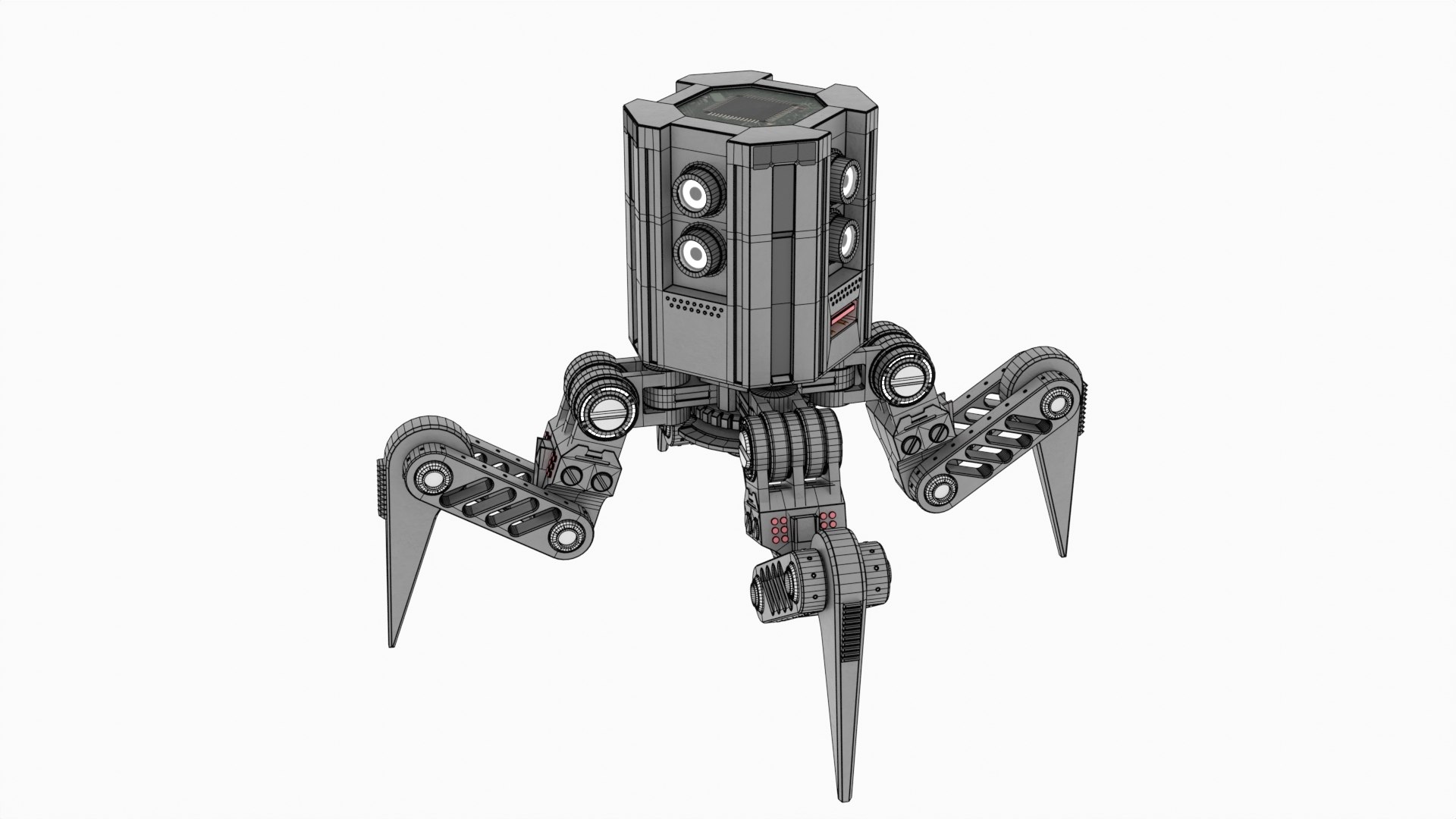 3D Spider-Bot Model - TurboSquid 2016501