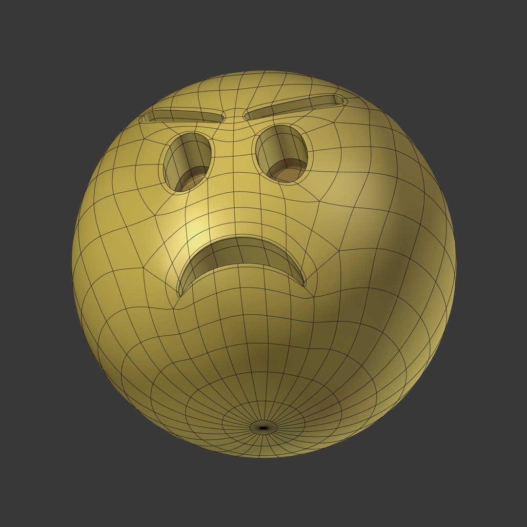 Angry smiley model - TurboSquid 1300627