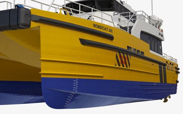 Windcat 101 MK4 Offshore Workboat 3D model - TurboSquid 1954035