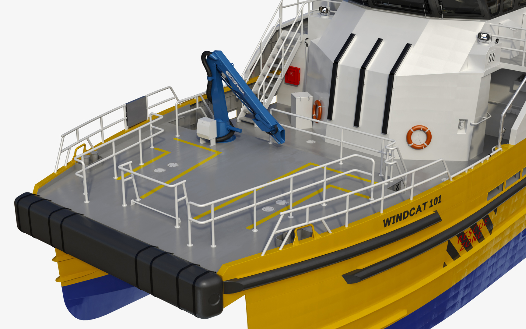 Windcat 101 MK4 Offshore Workboat 3D model - TurboSquid 1954035