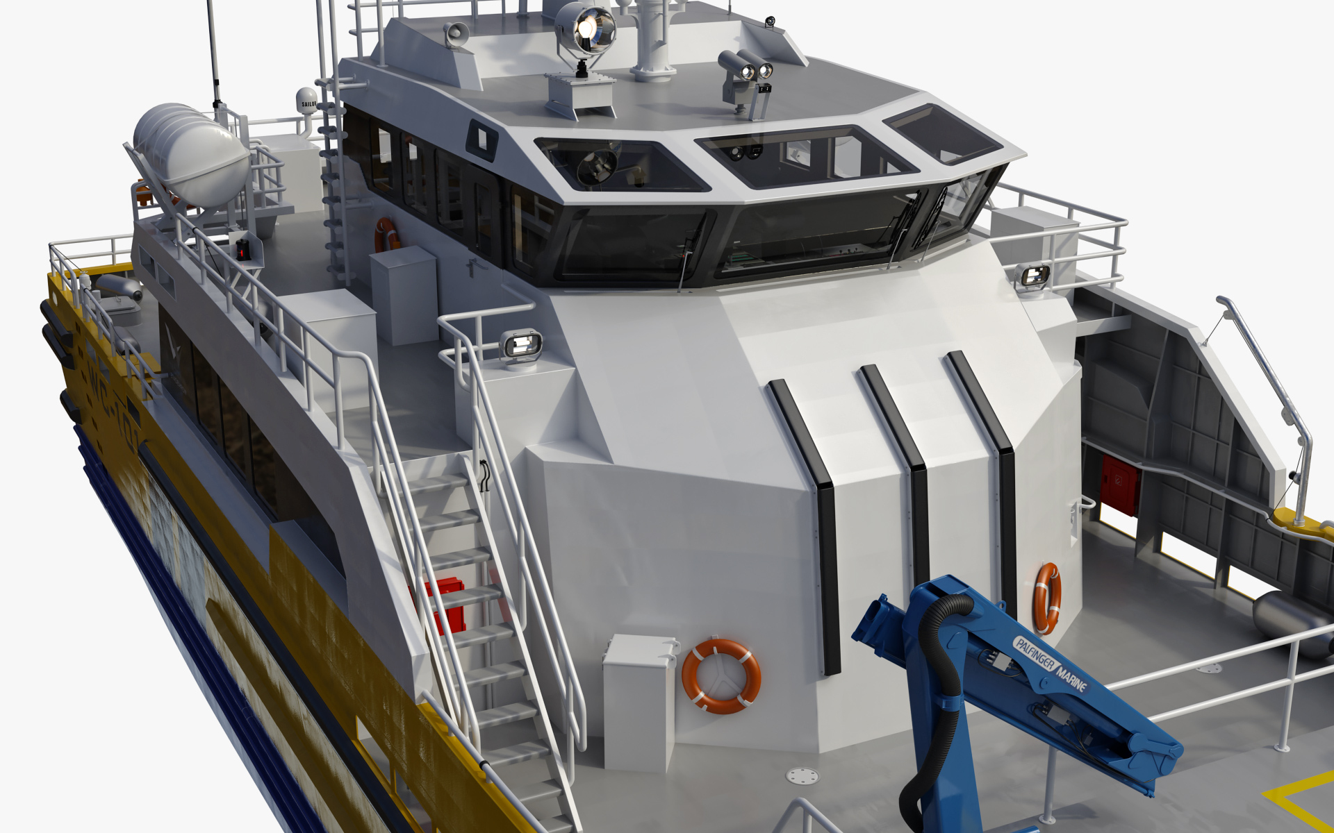 Windcat 101 MK4 Offshore Workboat 3D model - TurboSquid 1954035