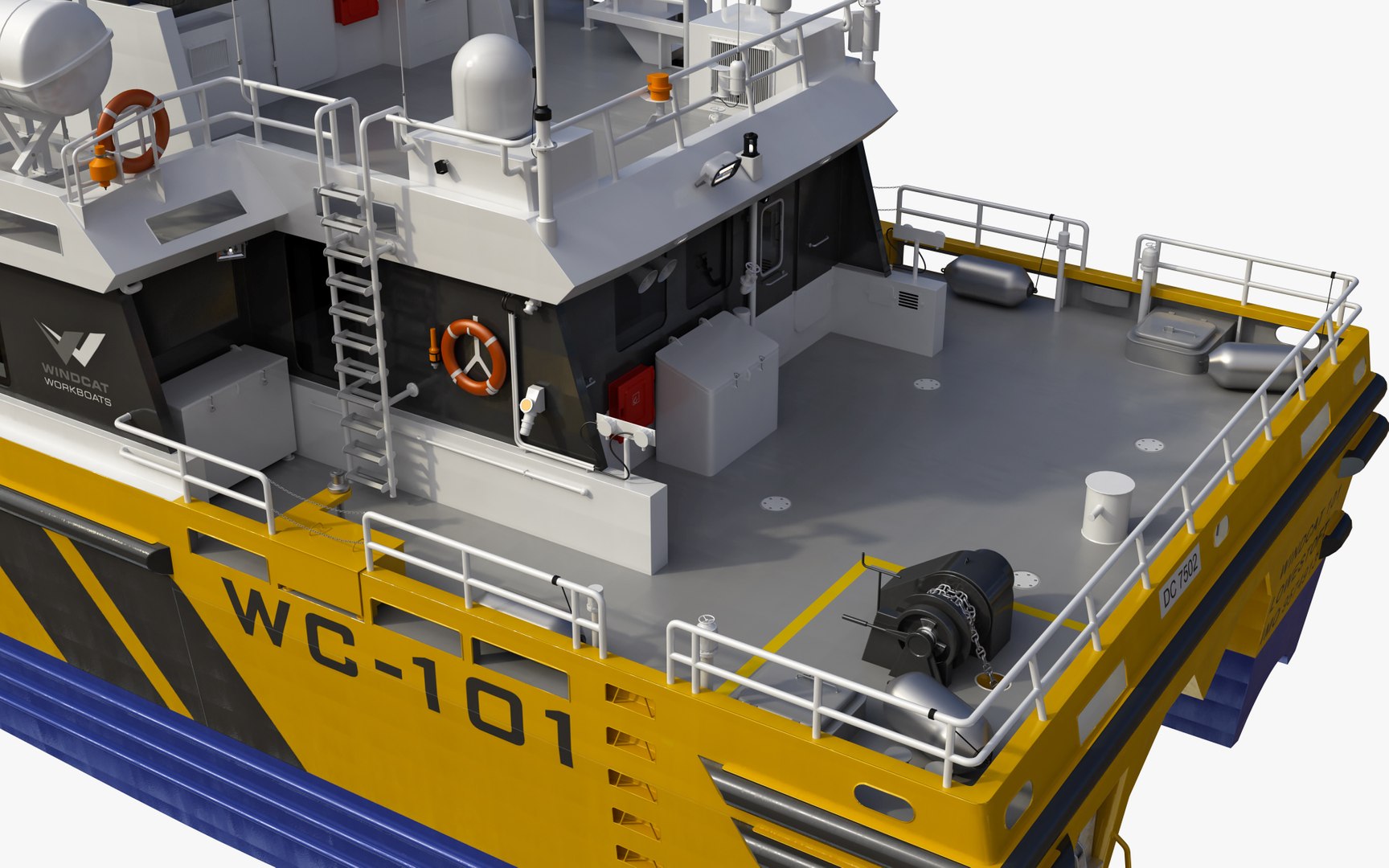 Windcat 101 MK4 Offshore Workboat 3D model - TurboSquid 1954035