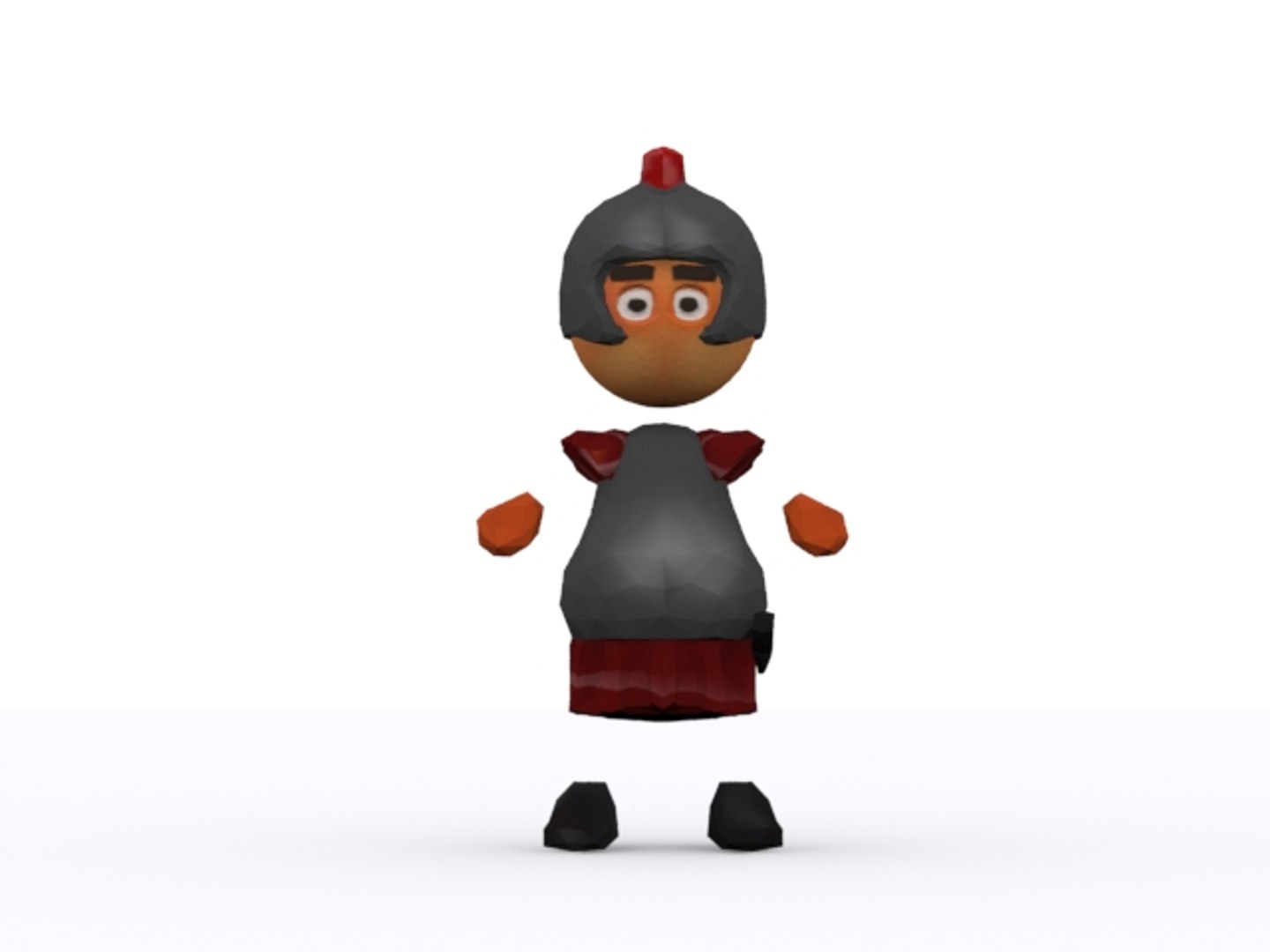 sword man cartoon 3d max