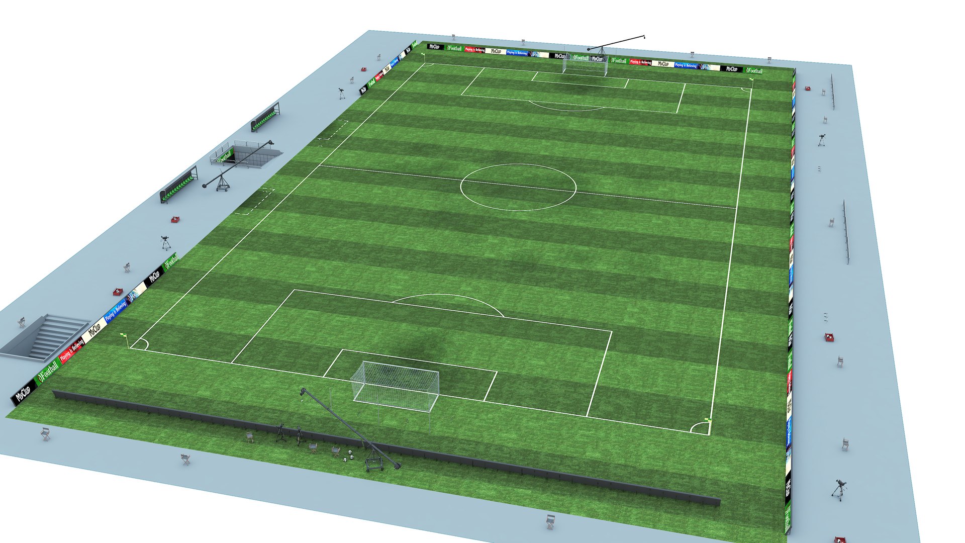 Soccer Field 3D Model - TurboSquid 1540321