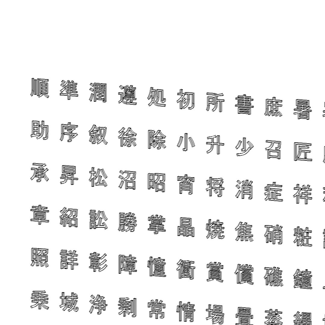 Chinese Ms Gothic Font 3D Model - TurboSquid 1175093