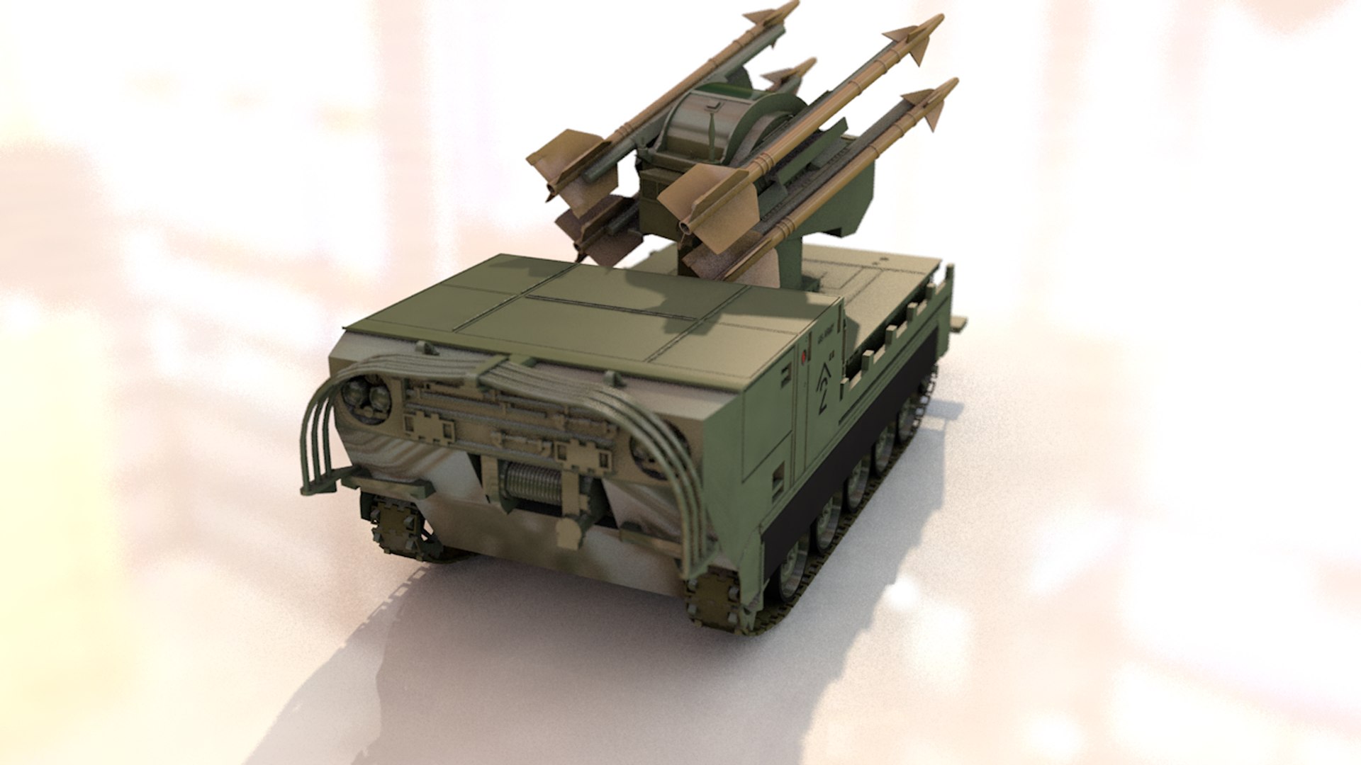 3D Model M730a1 Chaparral Missile - TurboSquid 1461629