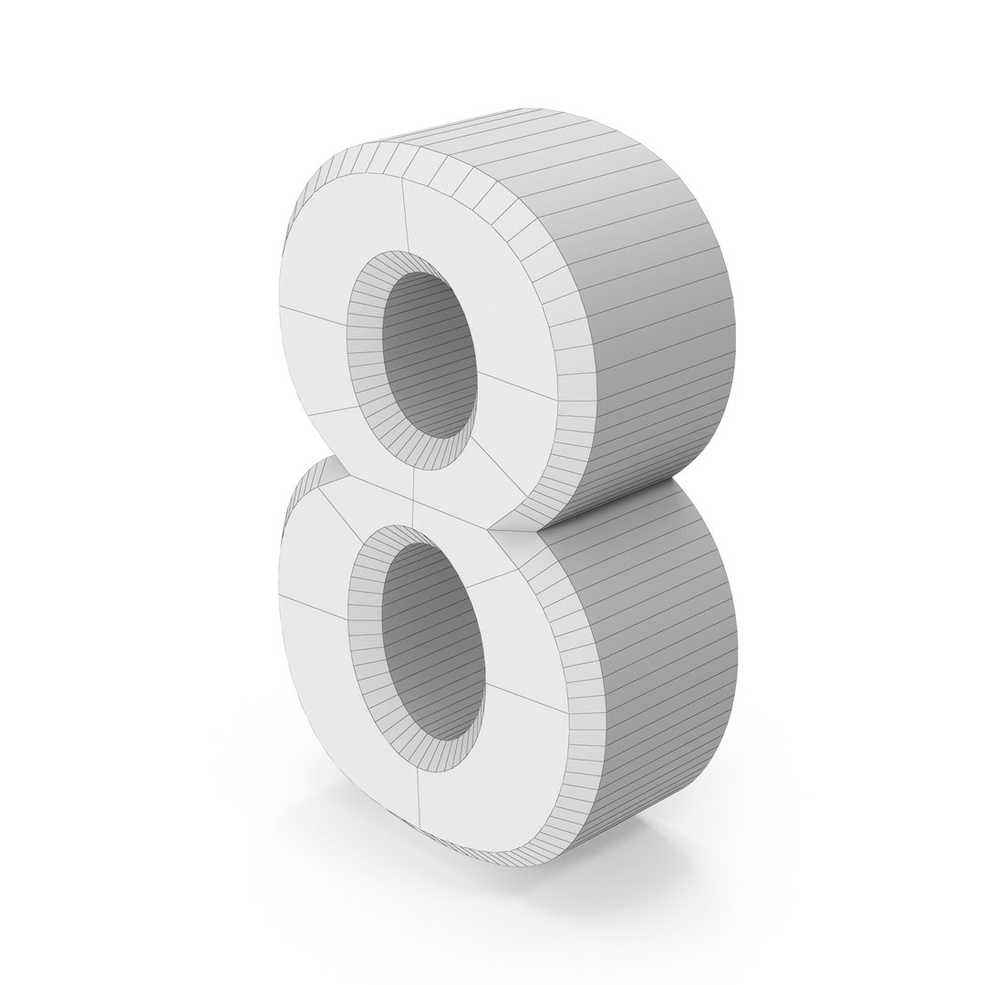 Red Numbers 3D - TurboSquid 2248925