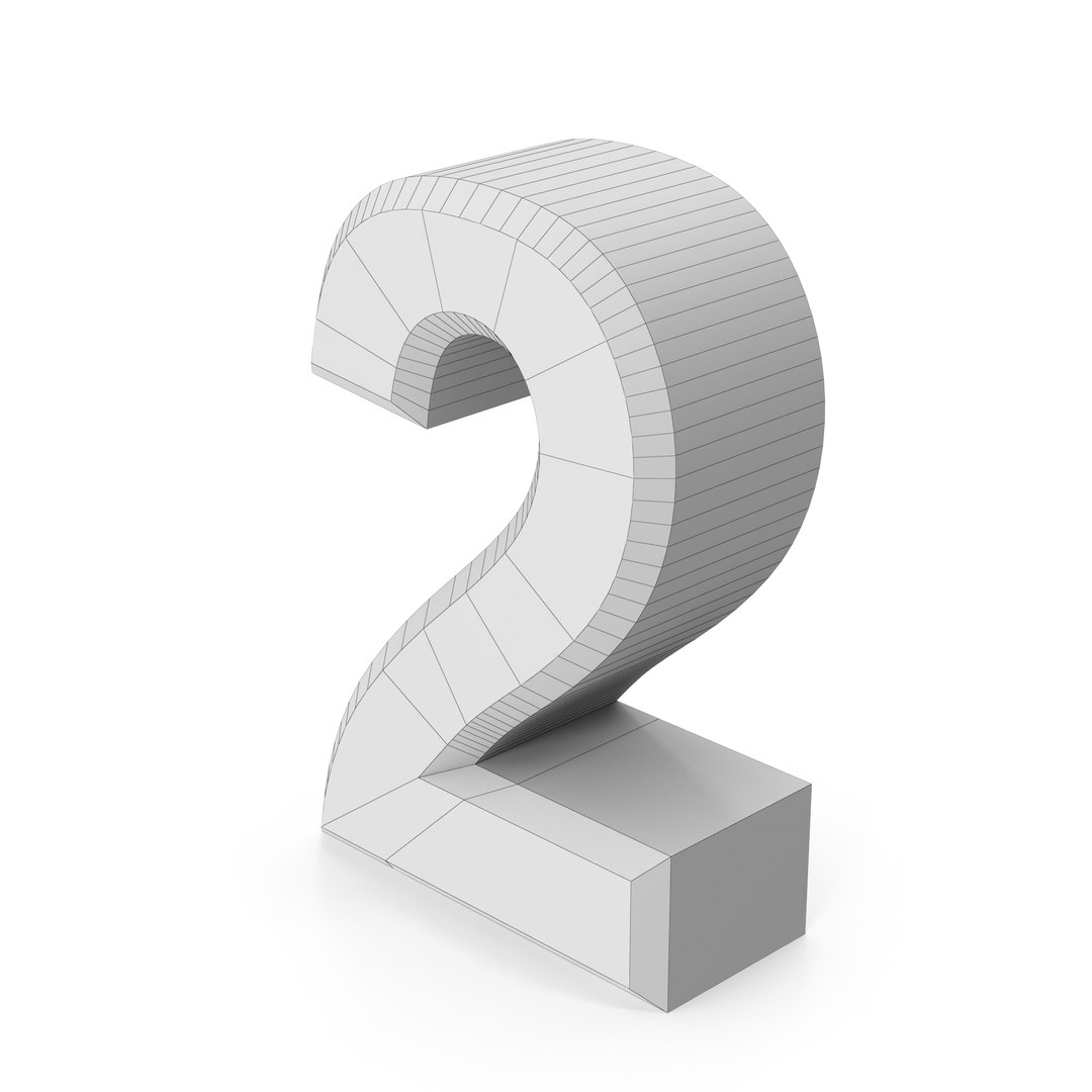 Red Numbers 3D - TurboSquid 2248925