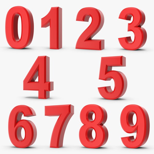 Free 3D Numbers Models | TurboSquid