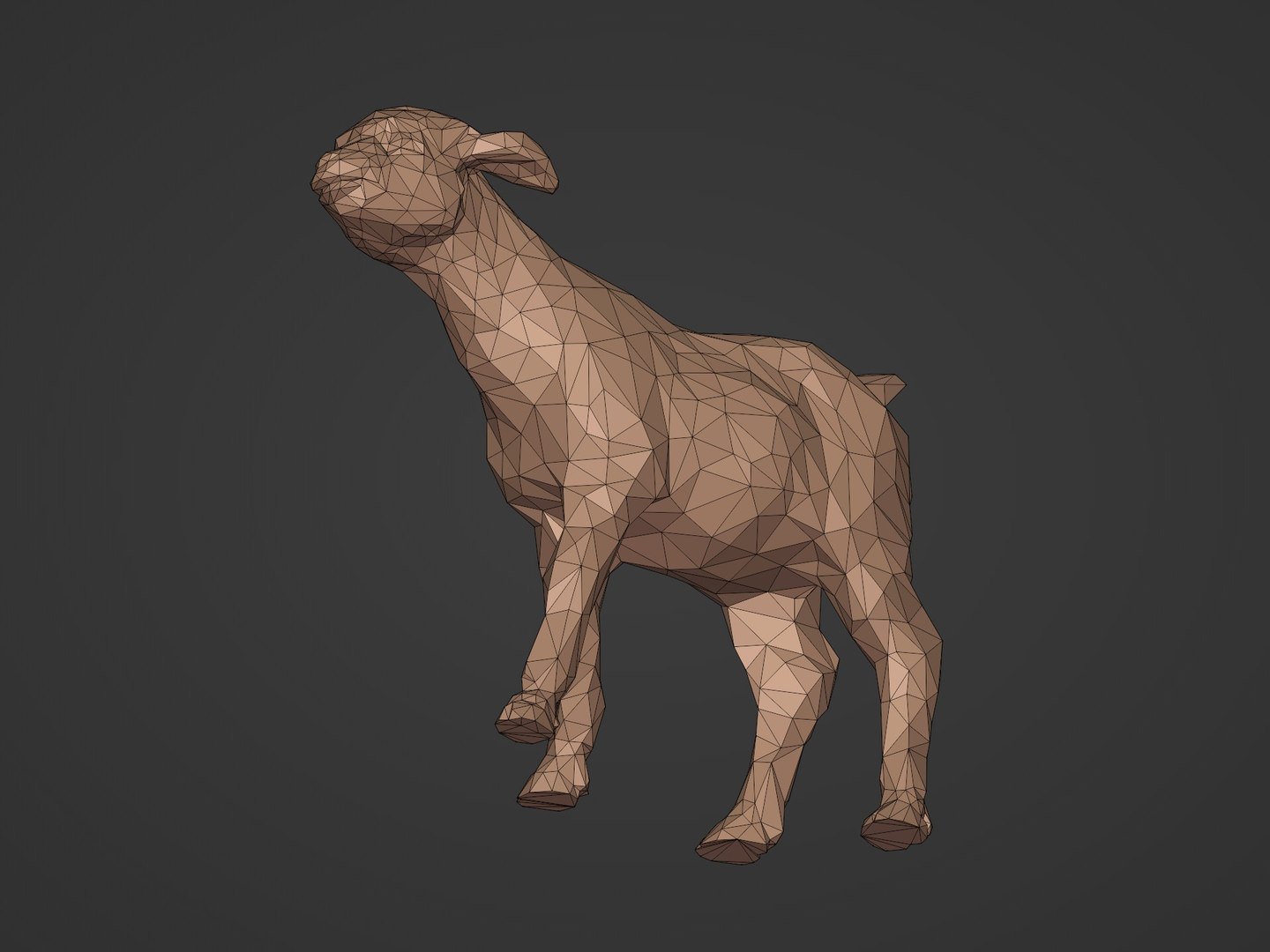 Polygonal Goat 3D - TurboSquid 2074172
