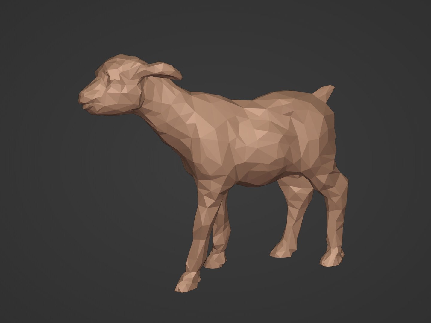 Polygonal Goat 3D - TurboSquid 2074172