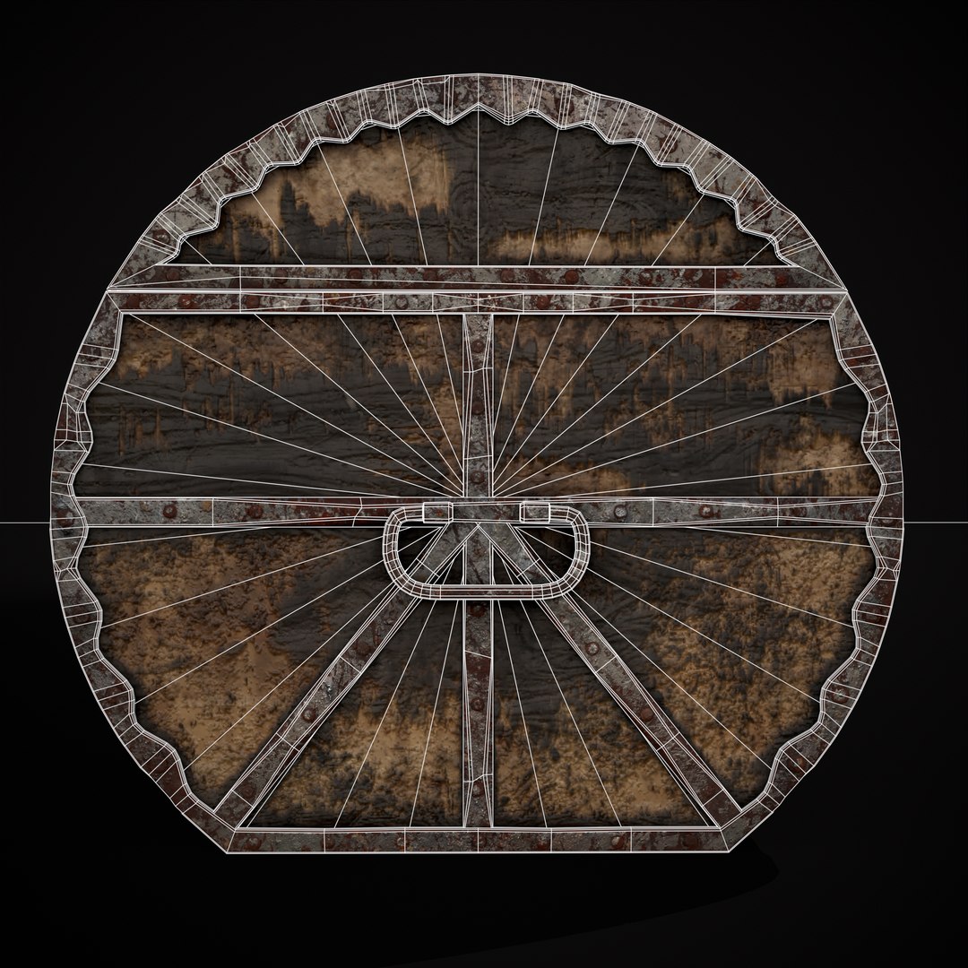 3D Medieval Cylindrical Chest - TurboSquid 2078316