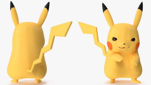 modelo 3d Personaje de anime Pikachu enojado - TurboSquid 2076928