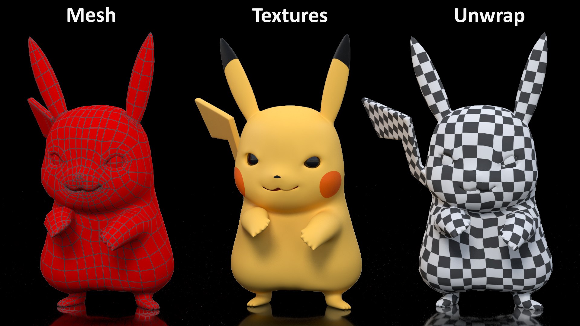 Anime Character Pikachu Angry 3D model - TurboSquid 2076928