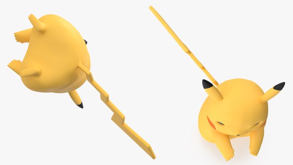 modelo 3d Personaje de anime Pikachu enojado - TurboSquid 2076928