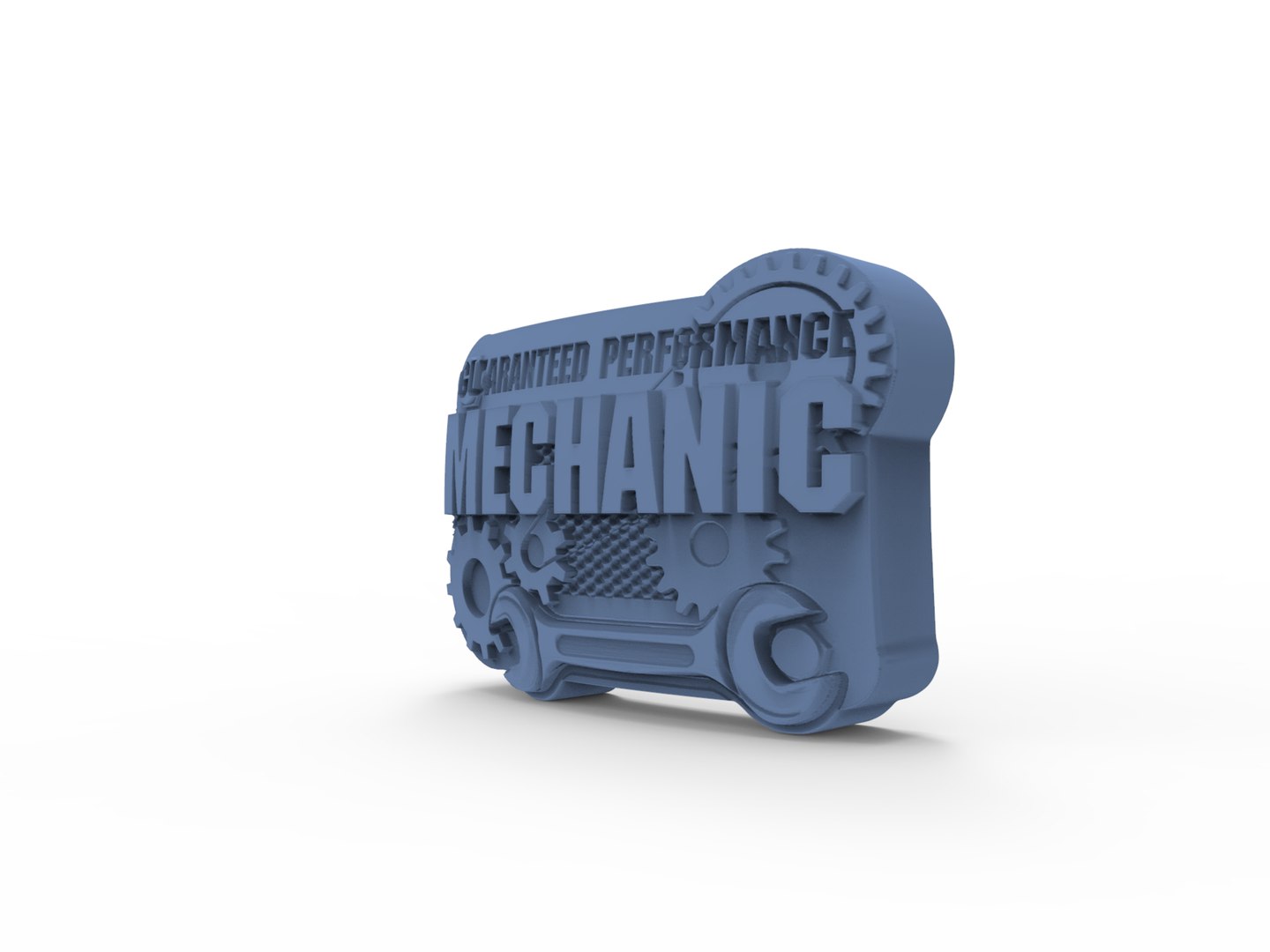 Mechanic Badge 3D - TurboSquid 1603396