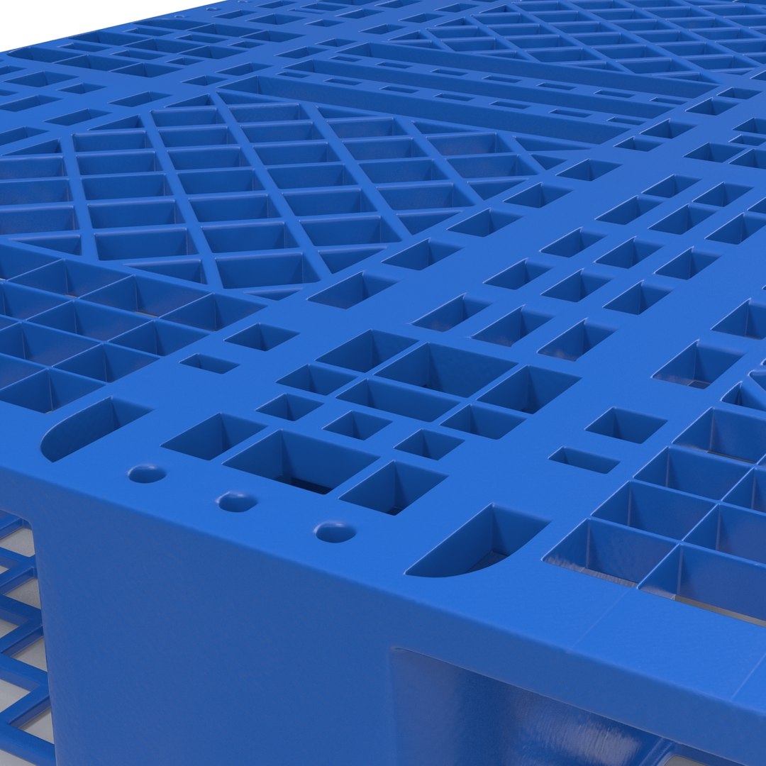 Plastic Pallet Blue 3d Max