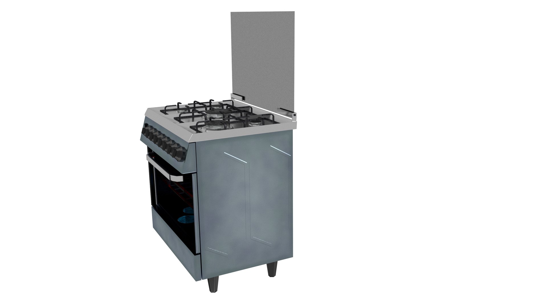 Stylized Kitchen Stove 3D Model - TurboSquid 1423647