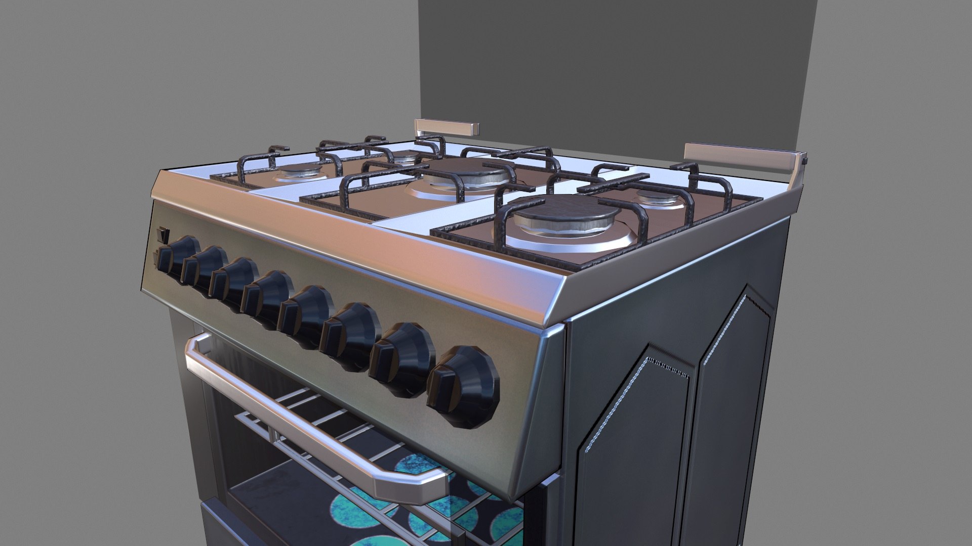 Stylized Kitchen Stove 3D Model - TurboSquid 1423647