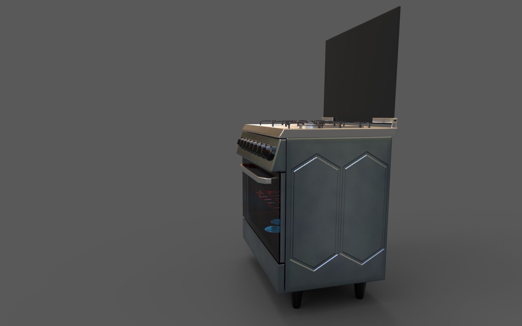 Stylized Kitchen Stove 3D Model - TurboSquid 1423647