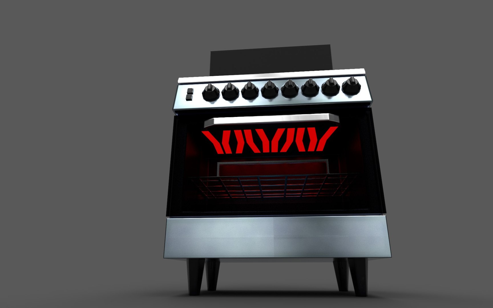 Stylized Kitchen Stove 3D Model - TurboSquid 1423647