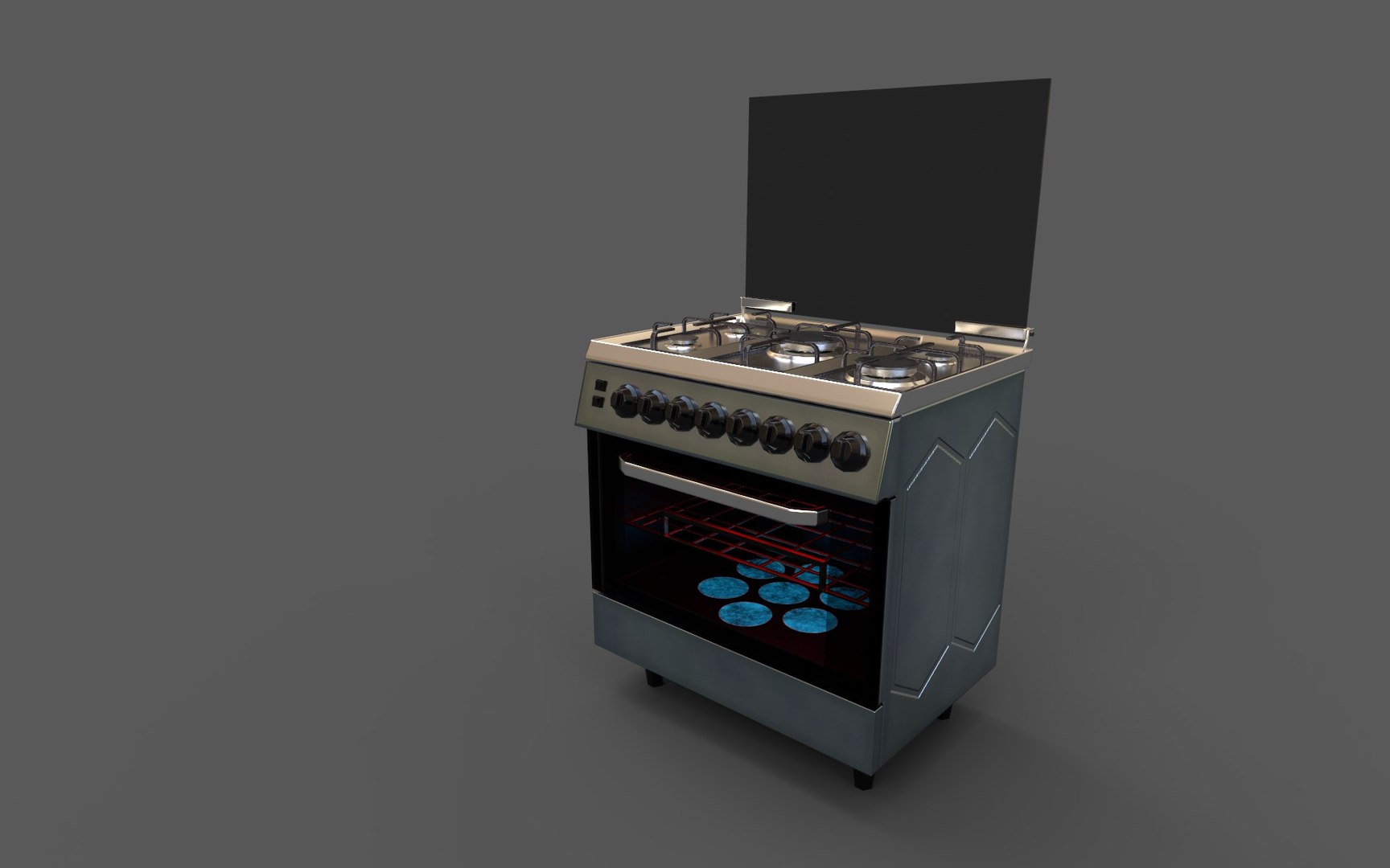 Stylized Kitchen Stove 3D Model - TurboSquid 1423647