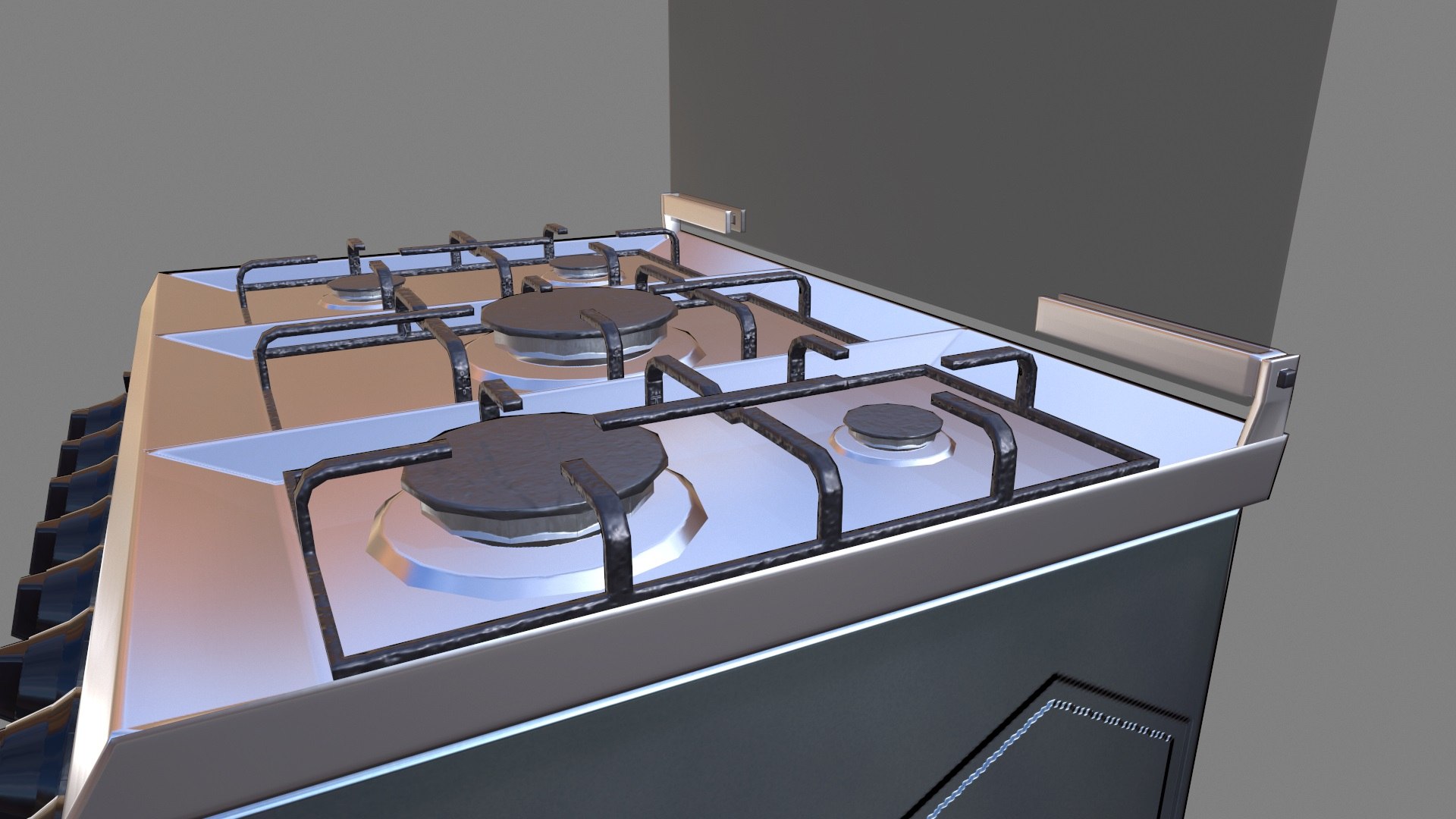Stylized Kitchen Stove 3D Model - TurboSquid 1423647