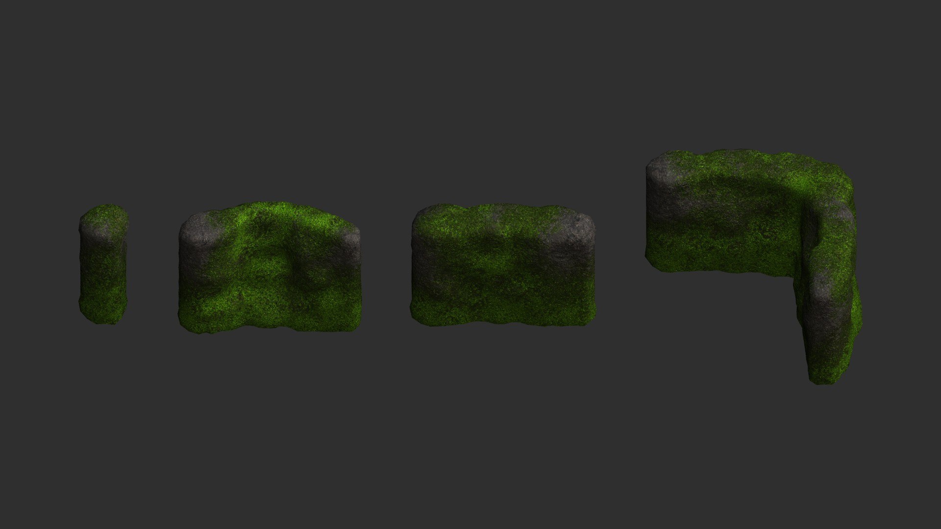 Cave Walls 1 - Moss 2 3D - TurboSquid 2079692