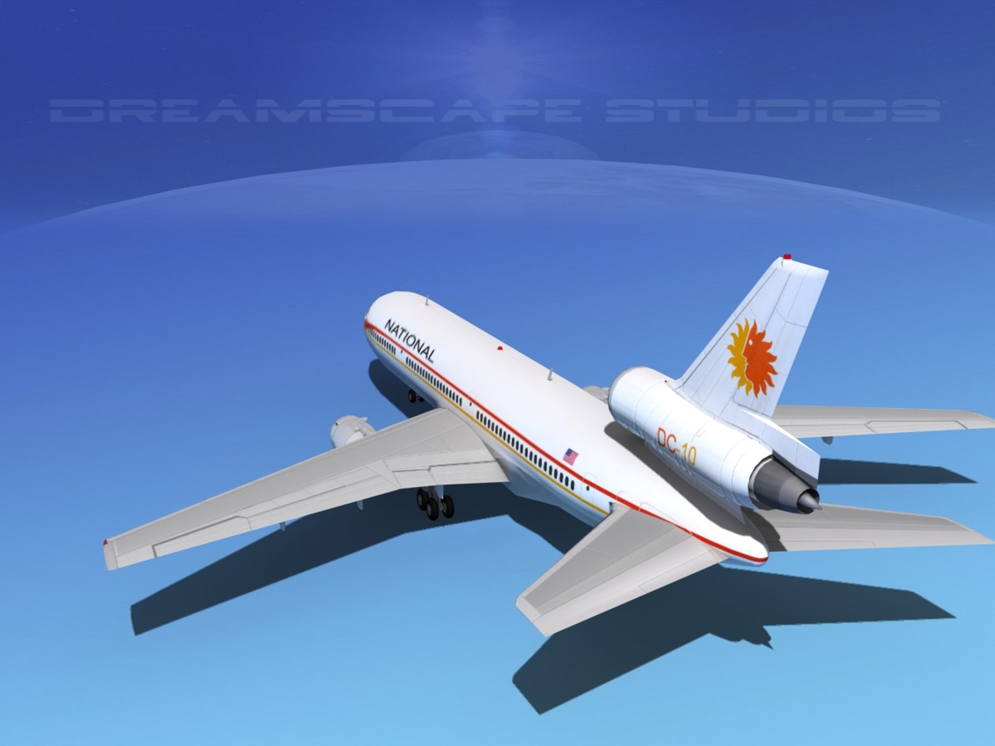 Douglas Dc-10 Dxf