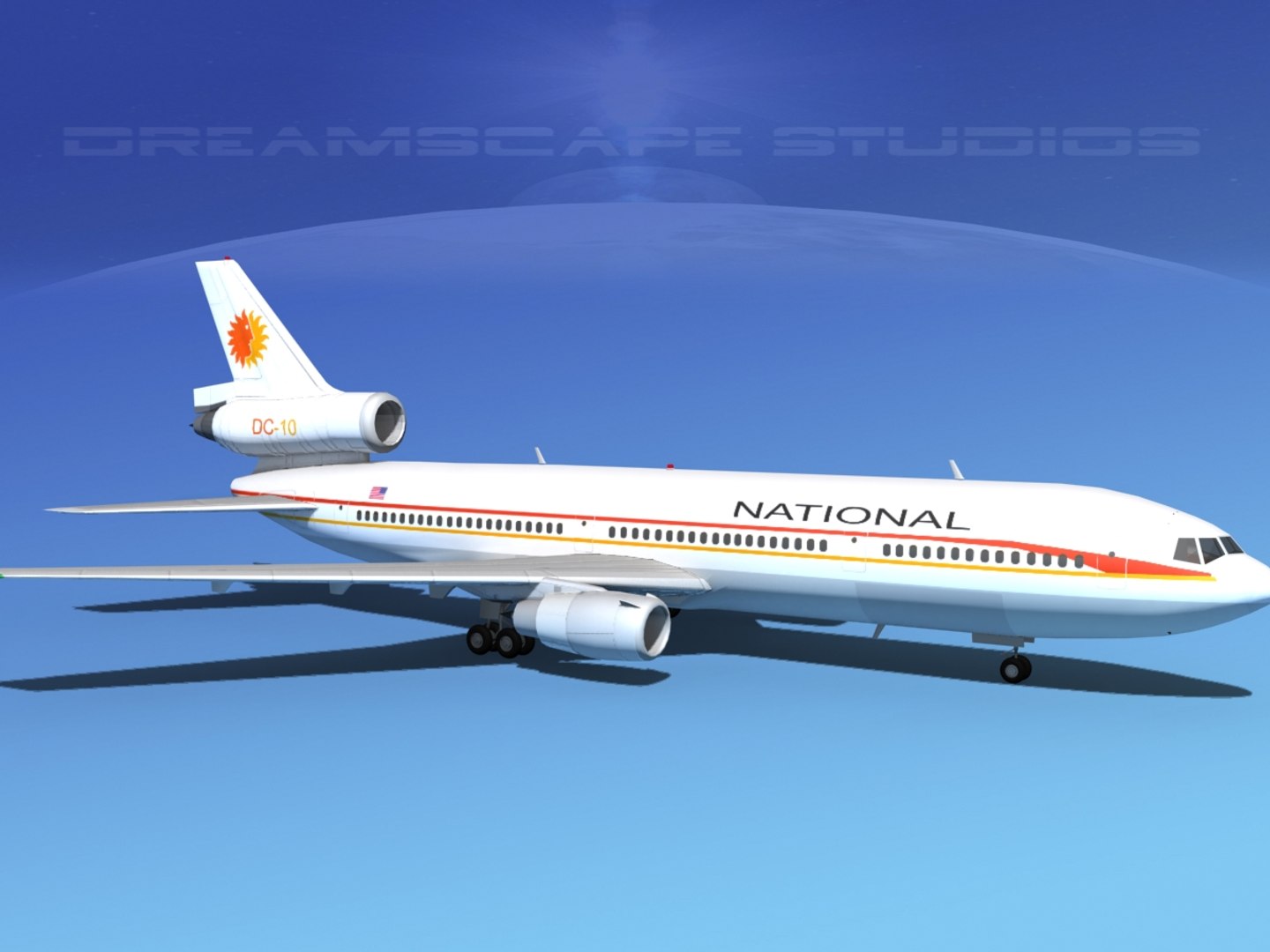 Douglas Dc-10 Dxf