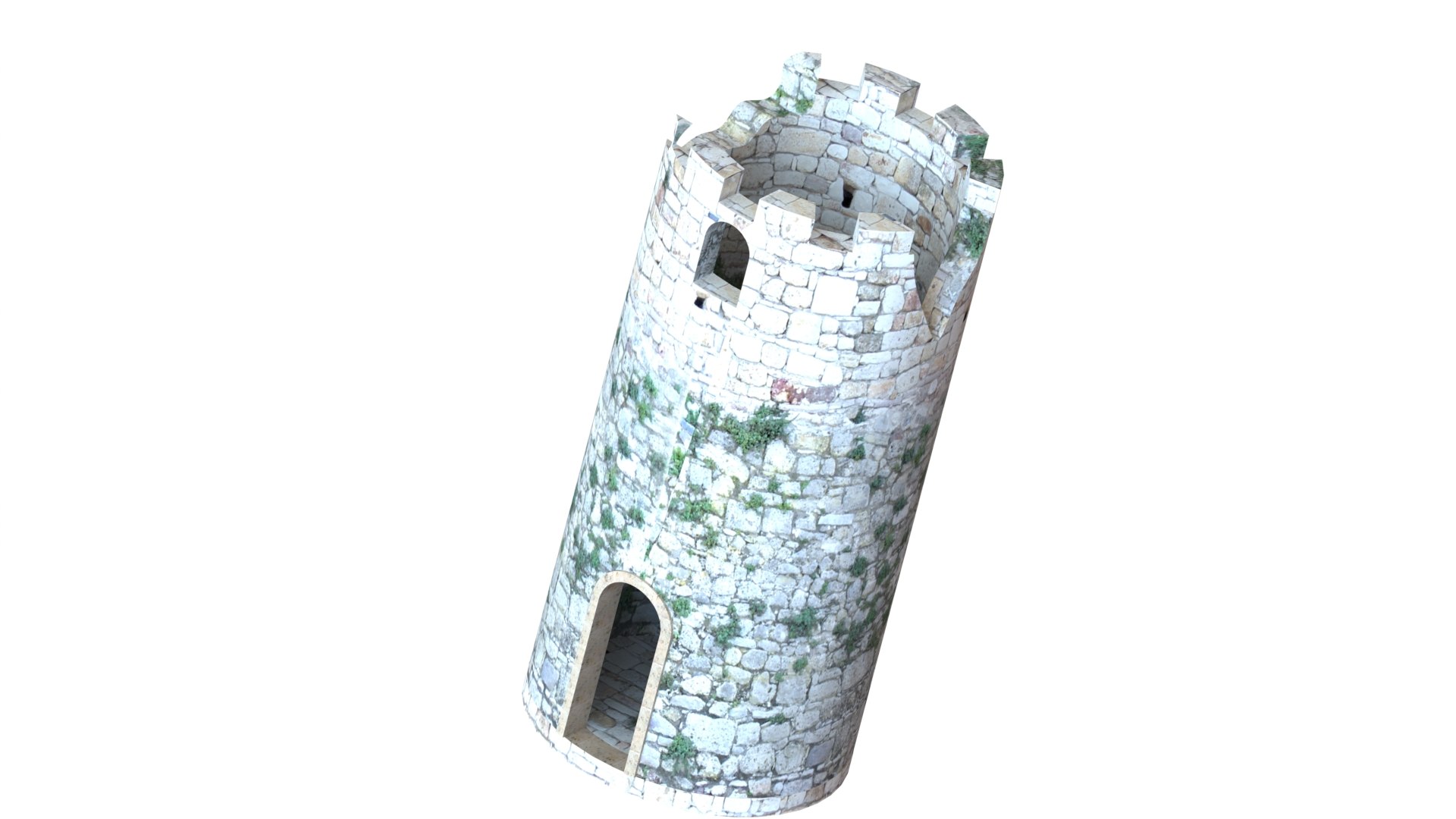 3D ancient tower stone - TurboSquid 1523297