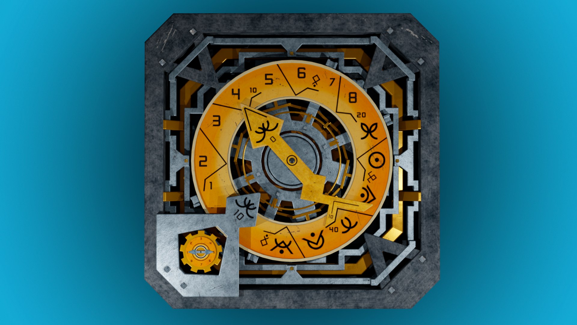 3D Fantasy sea compass model - TurboSquid 2141949