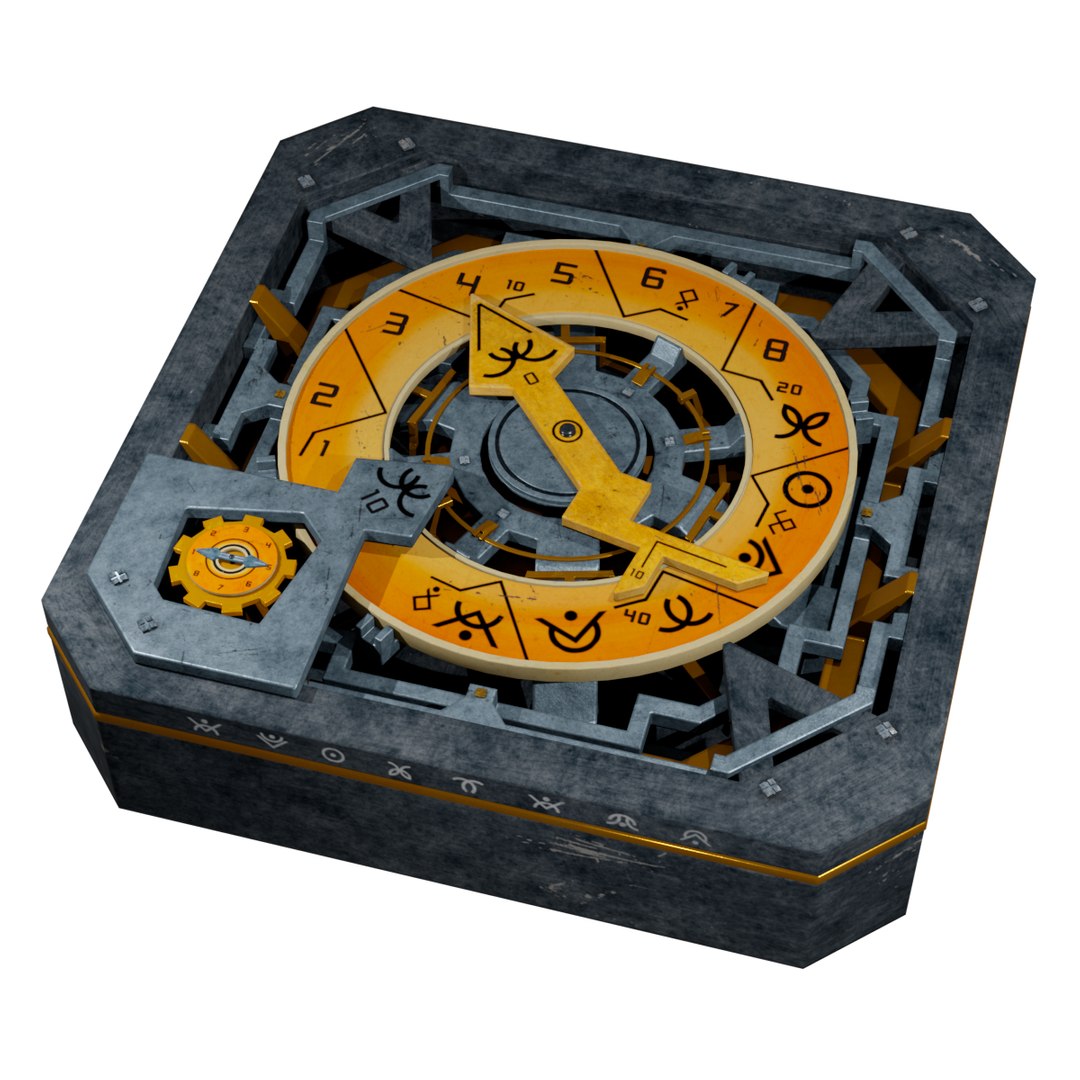 3D Fantasy sea compass model - TurboSquid 2141949
