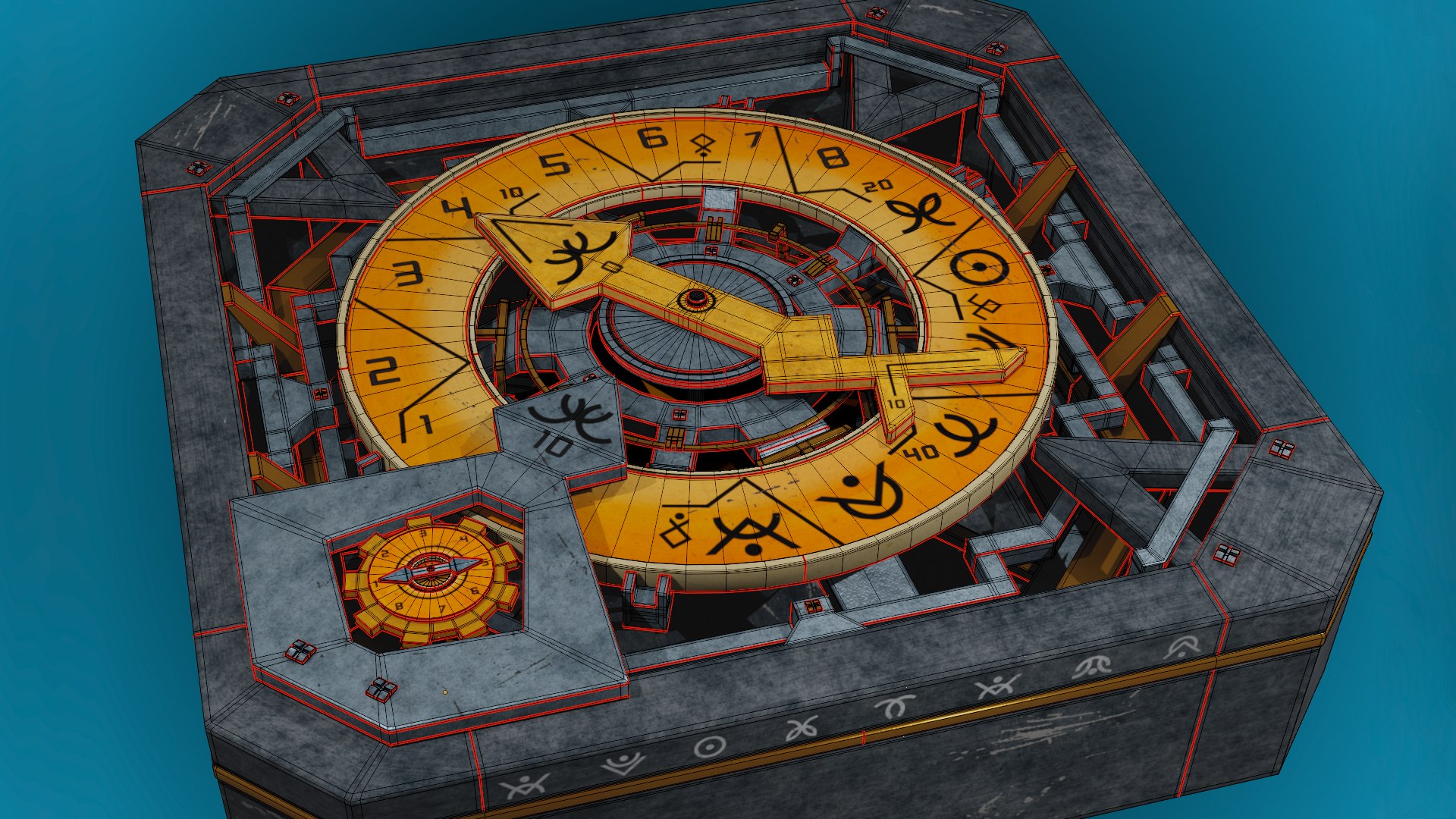 3D Fantasy Sea Compass Model - TurboSquid 2141949
