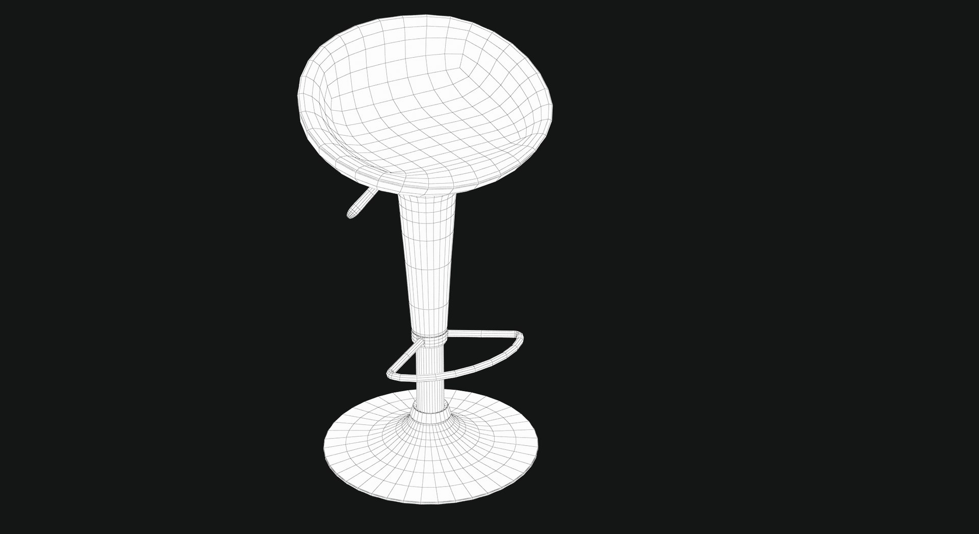 3D Model Bombo Style Bar Stool - TurboSquid 1310112