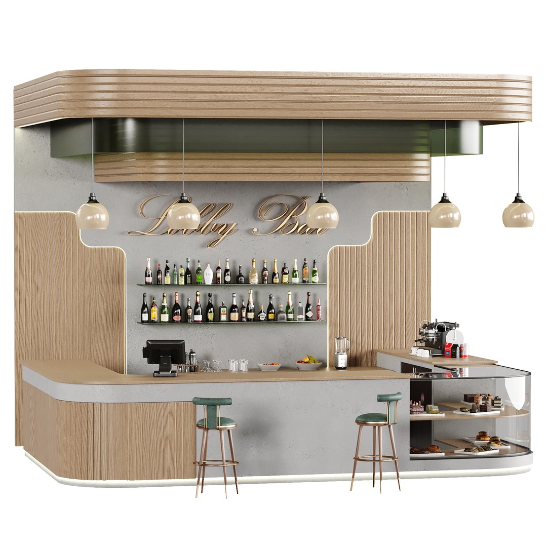 Bar 28 Lobby Bar 3D Model - TurboSquid 2290391