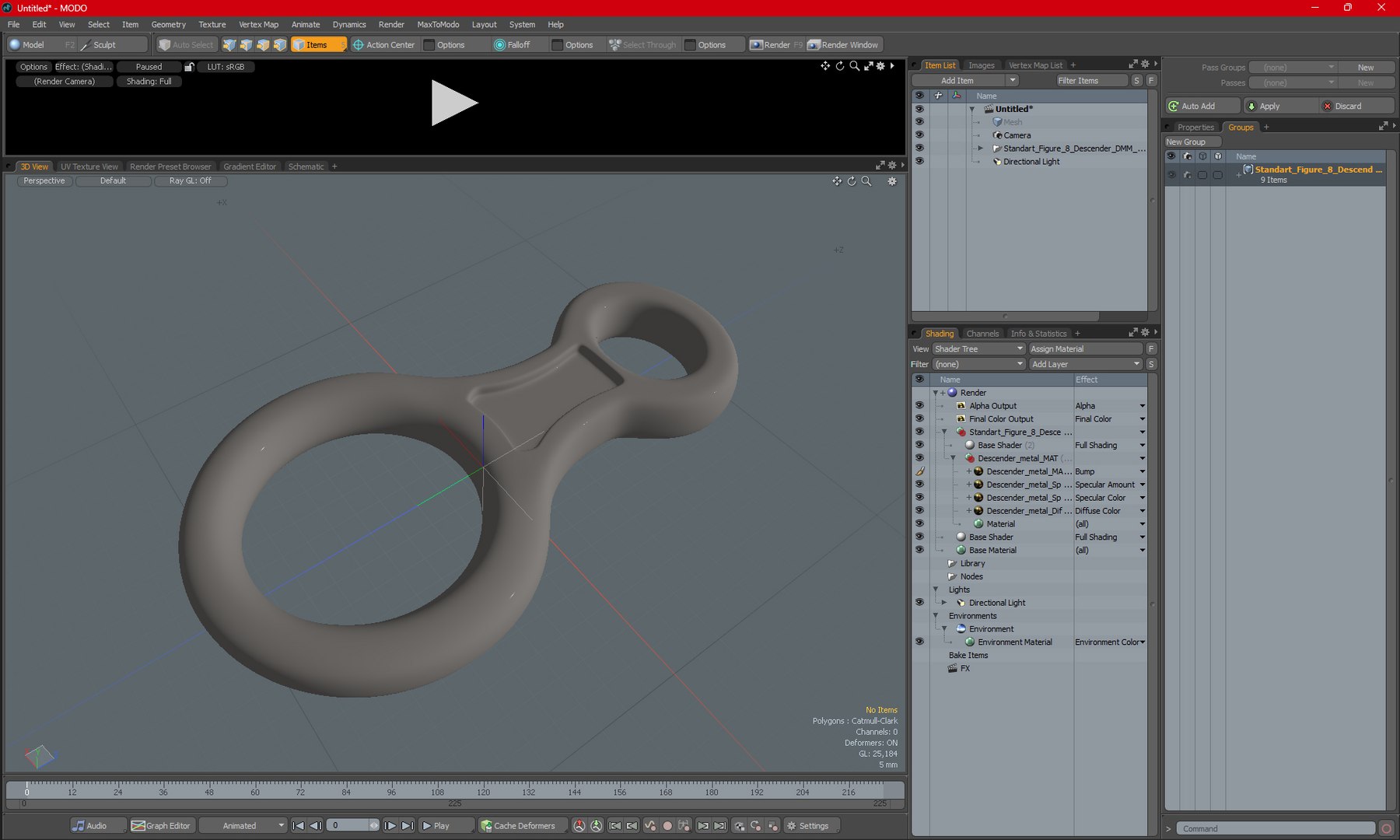 3D Standart Figure 8 Descender DMM Steel - TurboSquid 2191751
