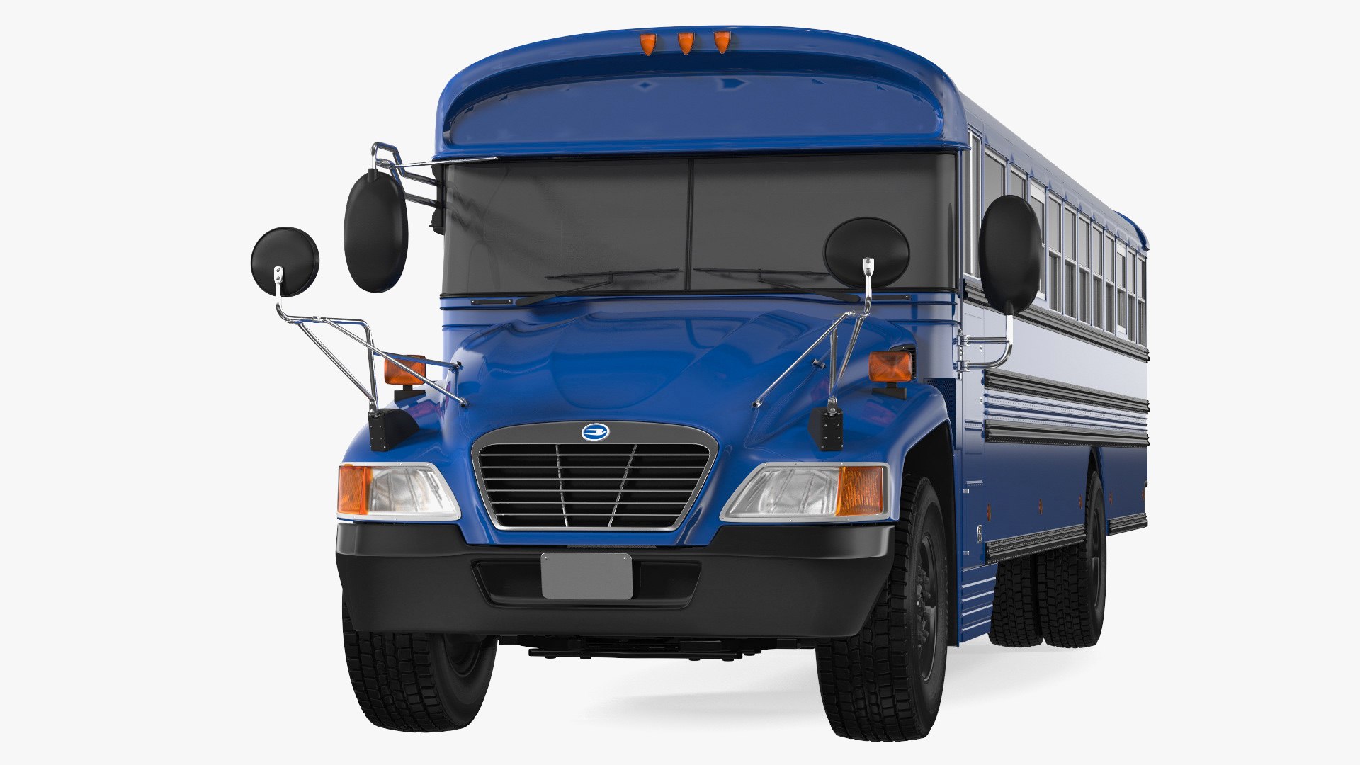 3D Blue Bird Commercial Bus Exterior Only - TurboSquid 1790679