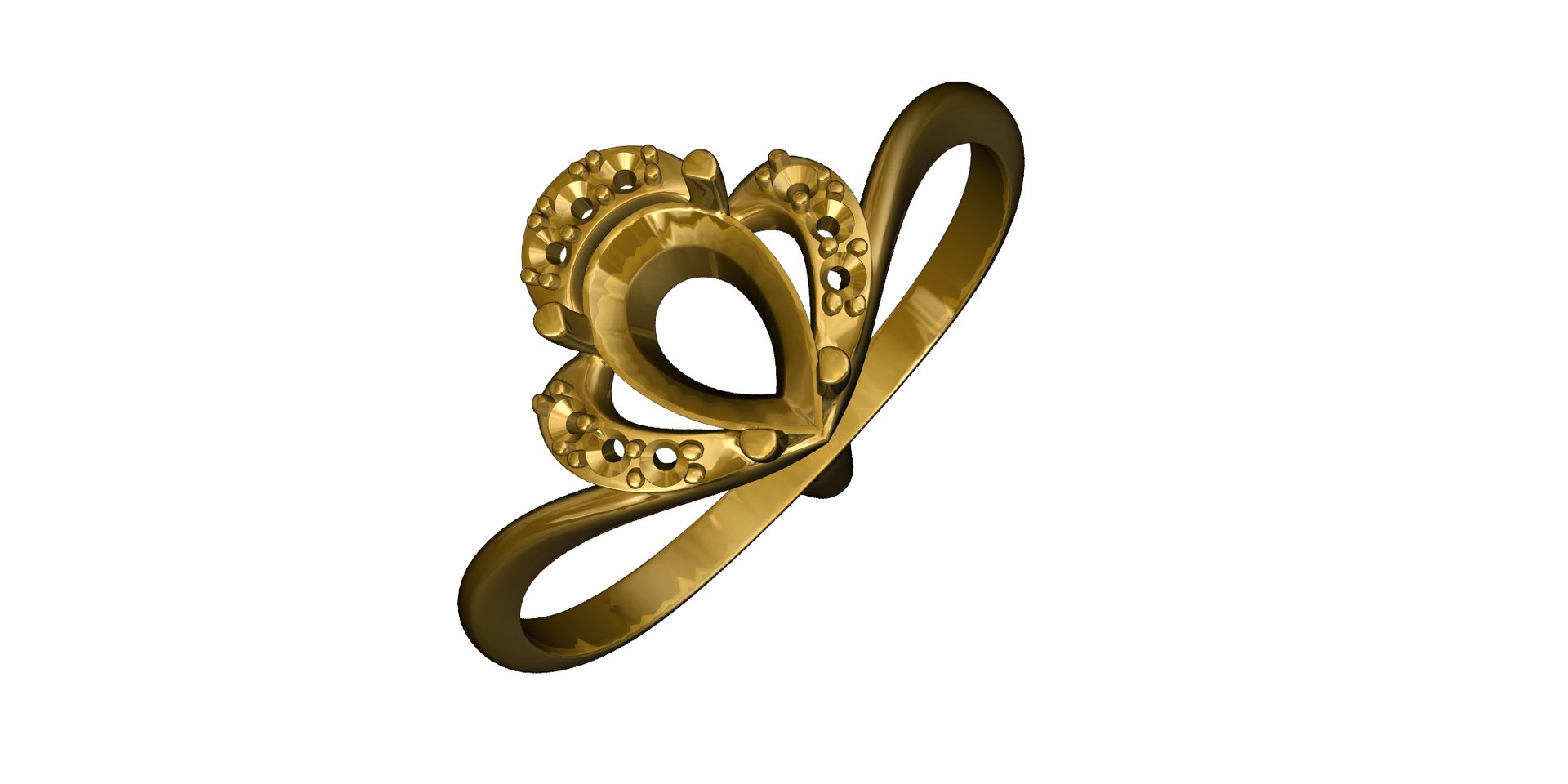 3d Gold Ring