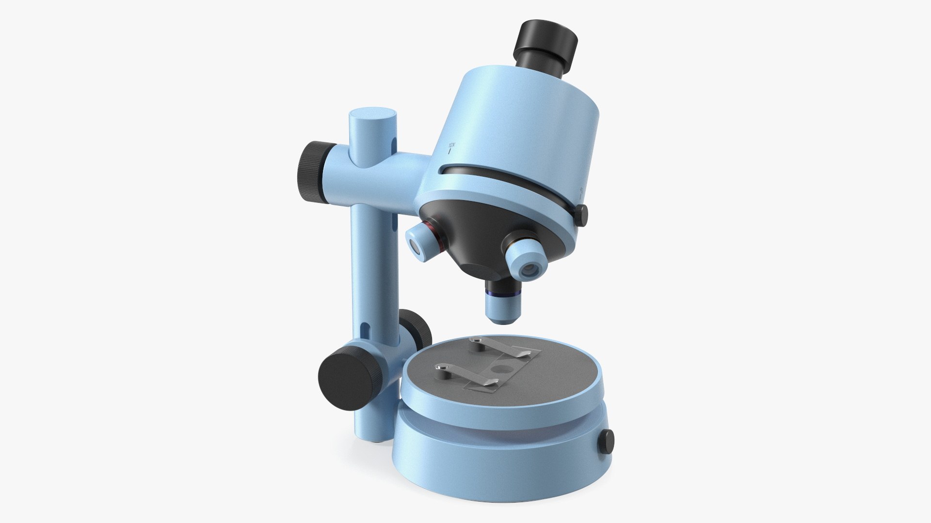 Stereoscopic Modern Microscope Blue3Dモデル - TurboSquid 2070424