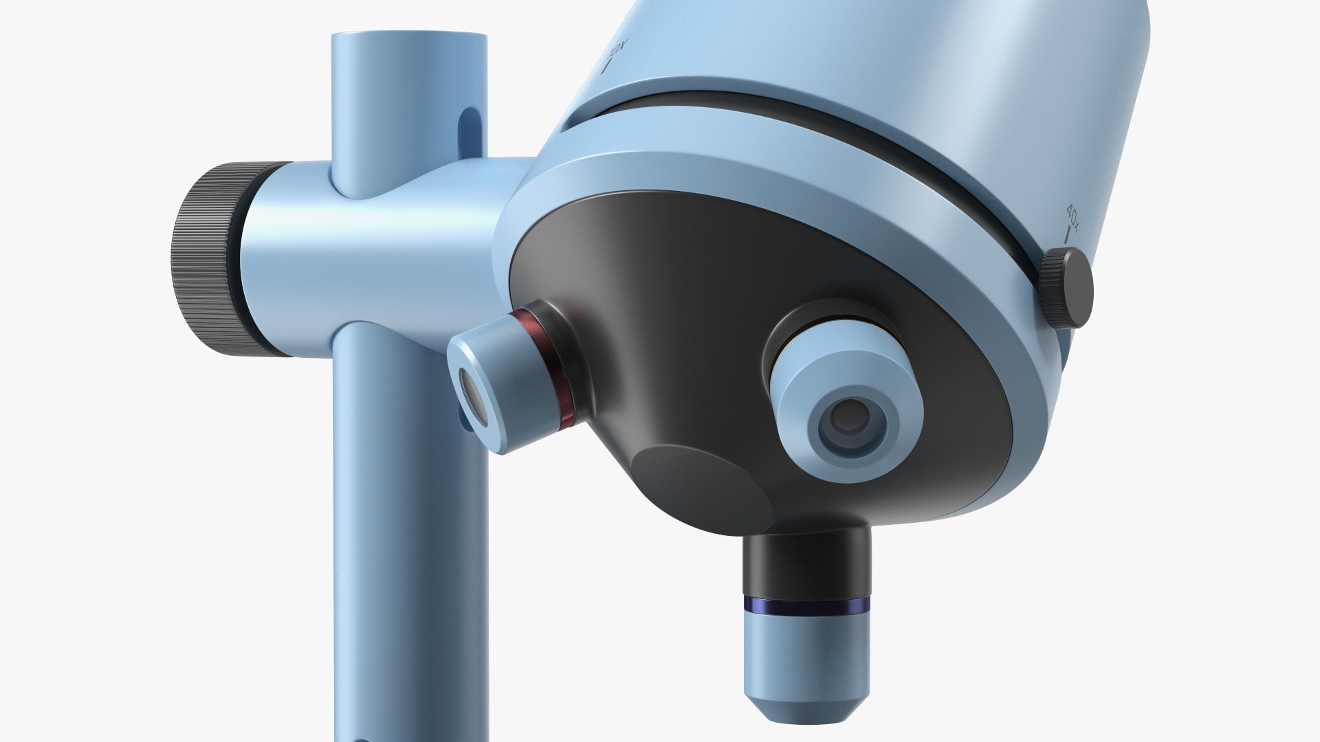 3D Model Stereoscopic Modern Microscope Blue - TurboSquid 2070424