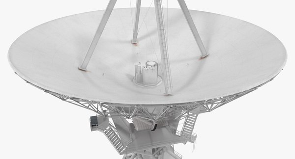 Big parabolic satellite dish 3D model - TurboSquid 1355646