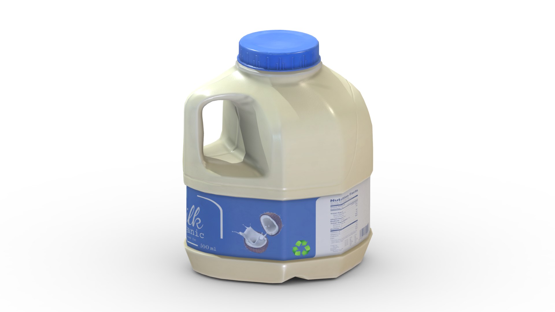 Supermarket Milk Bottle 05 Low Poly PBR Realistic 3D Model - TurboSquid ...