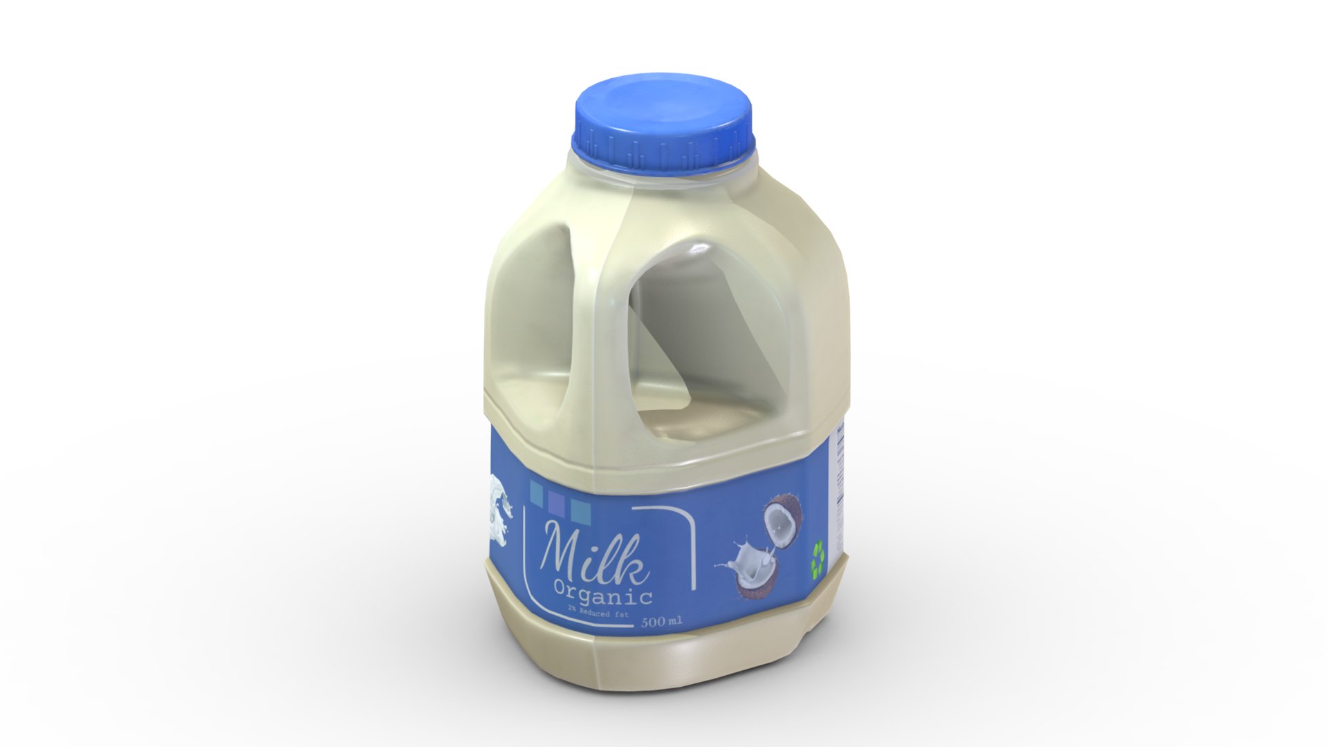 Supermarket Milk Bottle 05 Low Poly PBR Realistic 3D Model - TurboSquid ...
