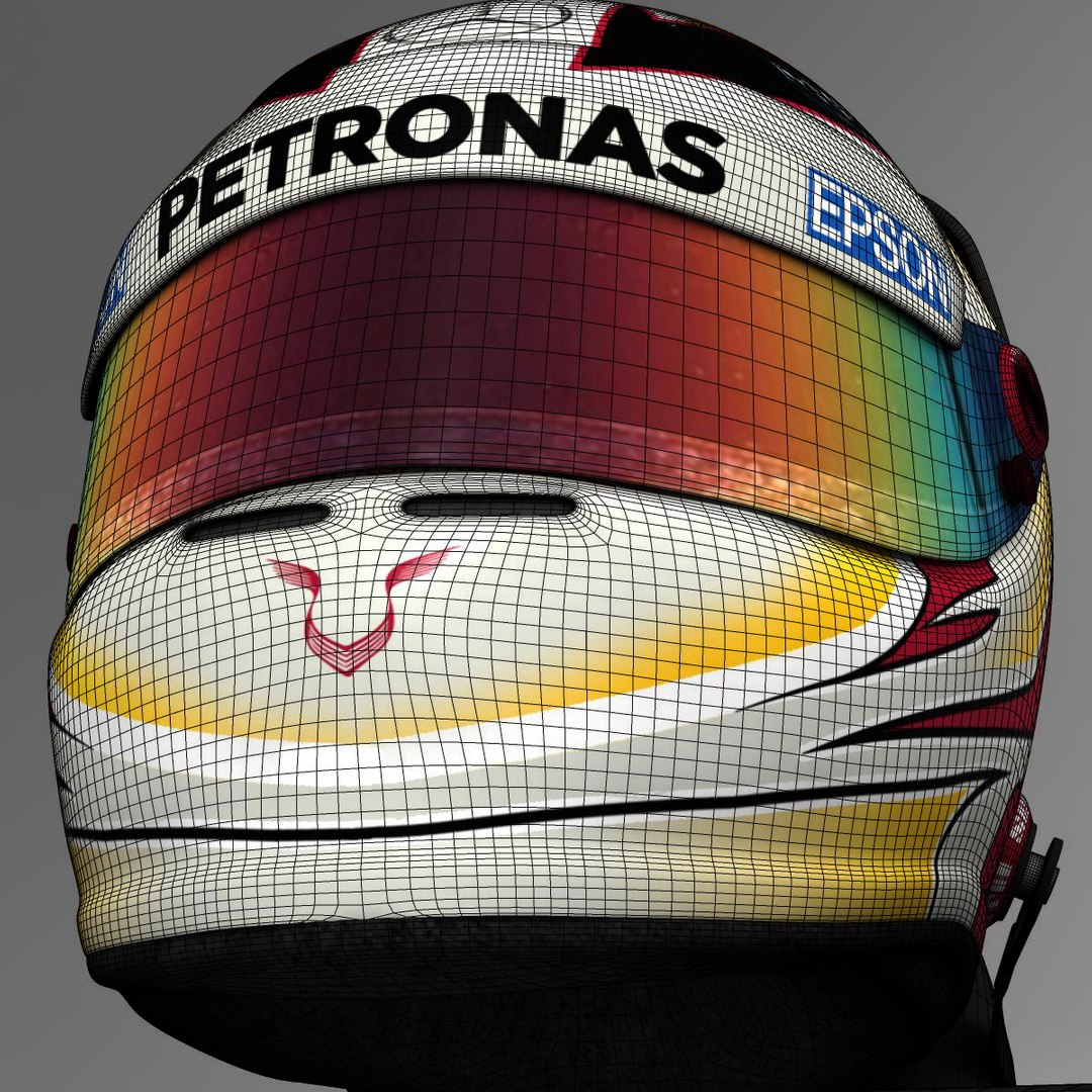 Lewis Hamilton Helmet 2015 3d 3ds