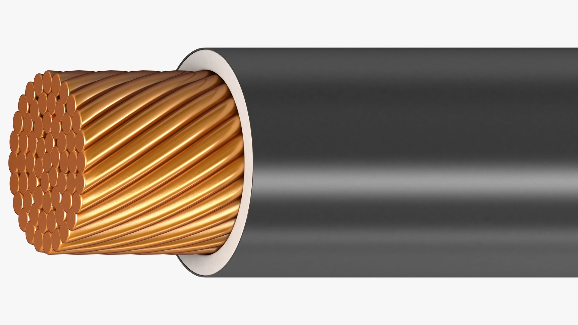 electrical cables single core 3d model