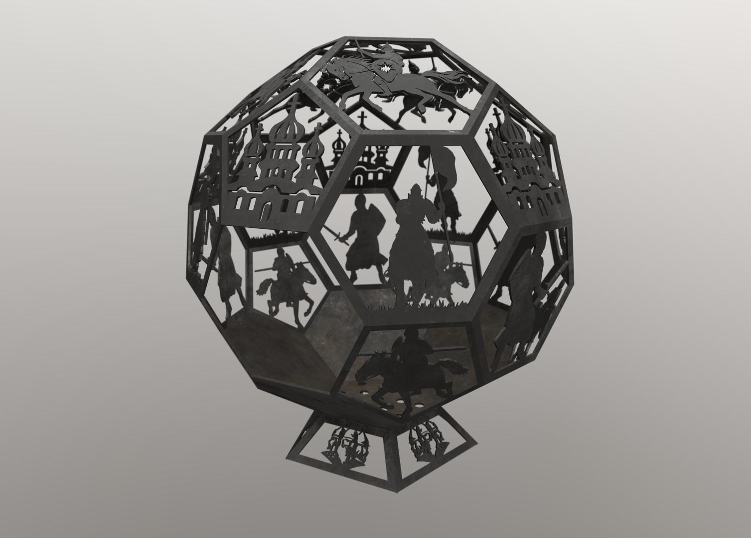 3D Hearth Fireplace Russia Model - TurboSquid 1573120