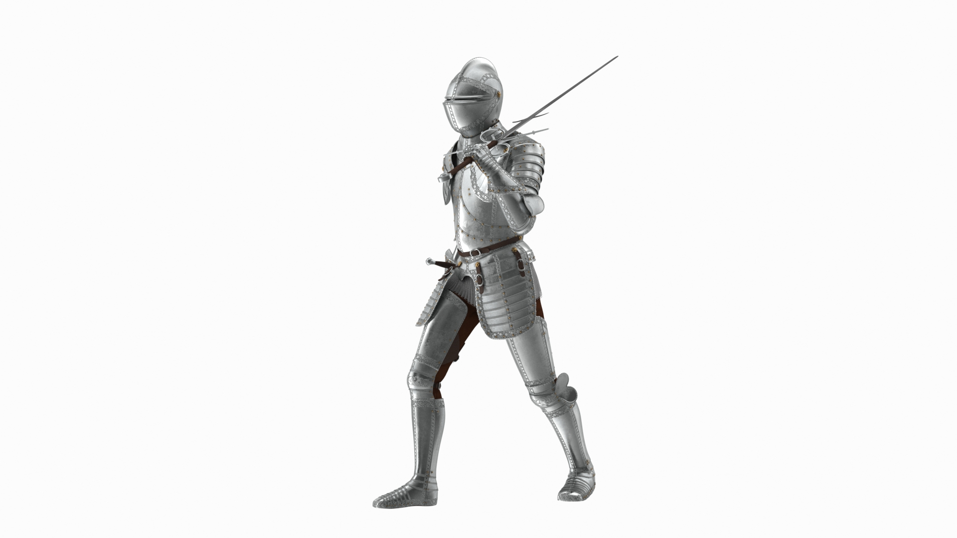 3D Polished Knight Plate Armor - TurboSquid 1528928