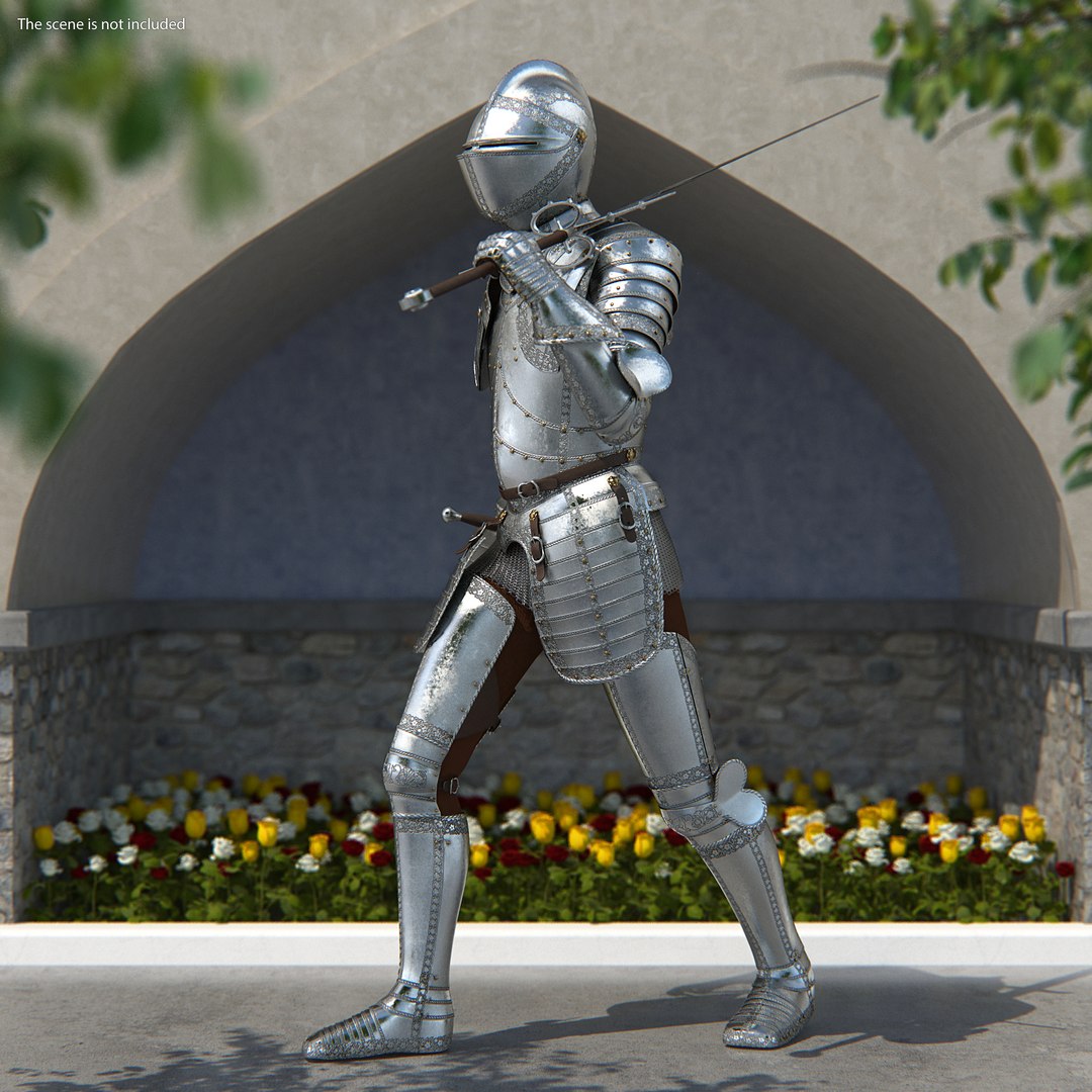 3D Polished Knight Plate Armor - TurboSquid 1528928